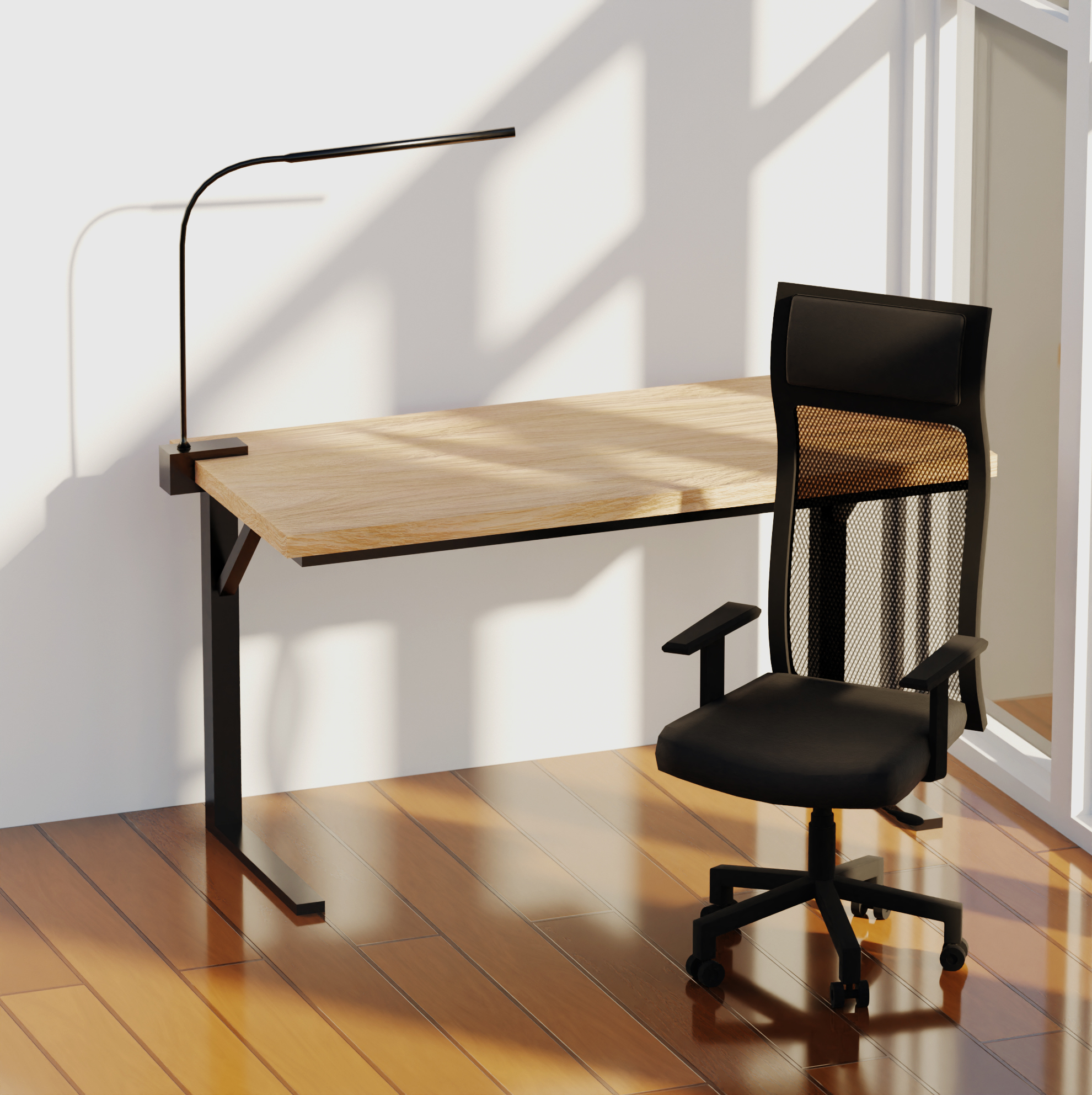 【fbx】【UnityPackage】オフィスチェア・テーブル 【obj】【blender】【mtl】 - M - BOOTH