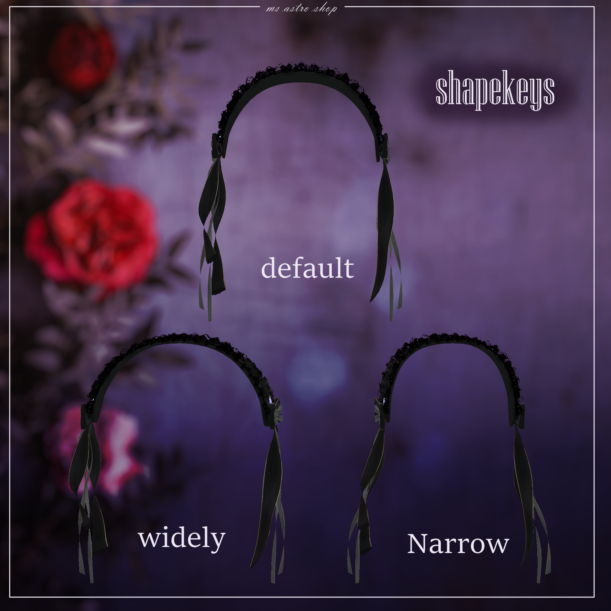 Lace up head dress【VRChat想定】 - MS宇宙貿易社 - BOOTH