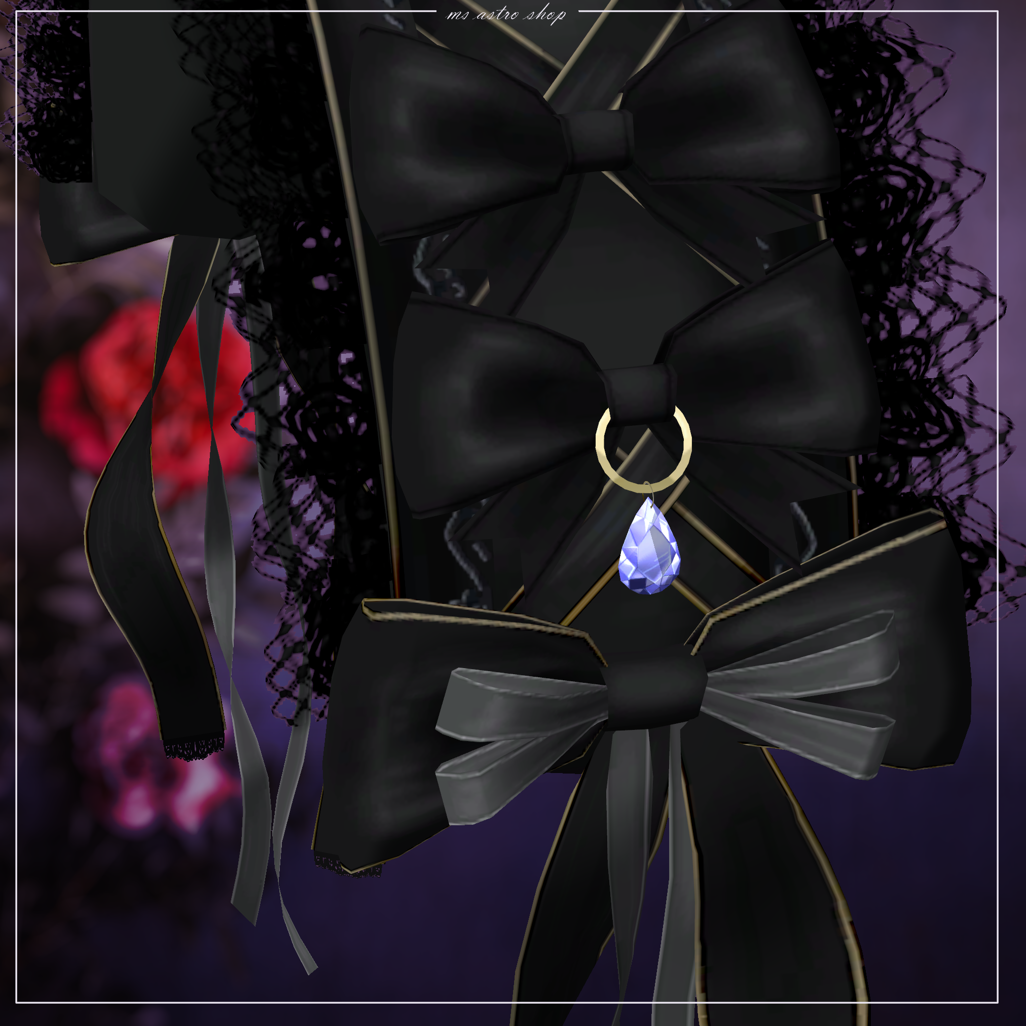 Lace up head dress【VRChat想定】 - MS宇宙貿易社 - BOOTH