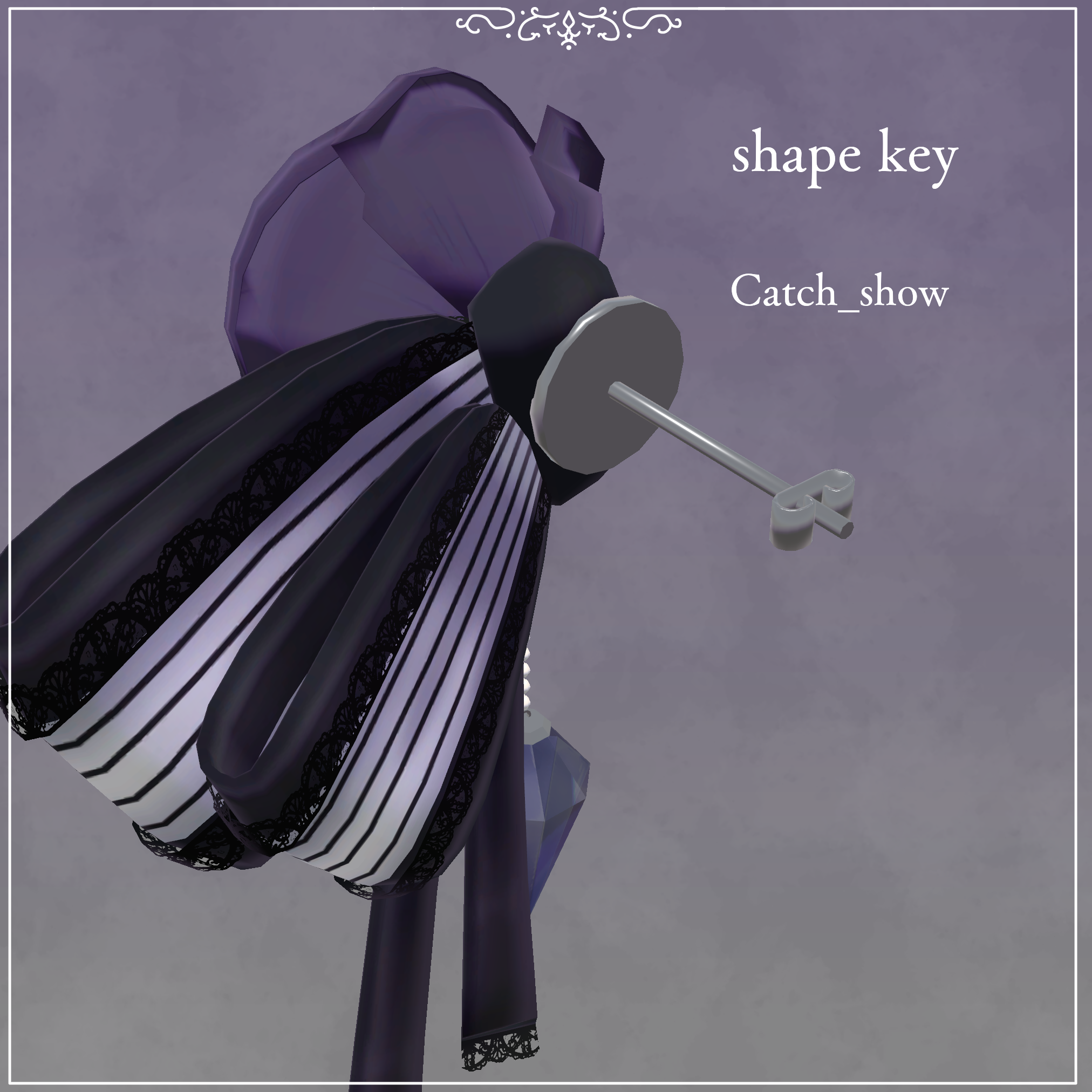 GOTHIC ROSE HAIR ACCESSORY【VRChat想定】 - MS宇宙貿易社 - BOOTH