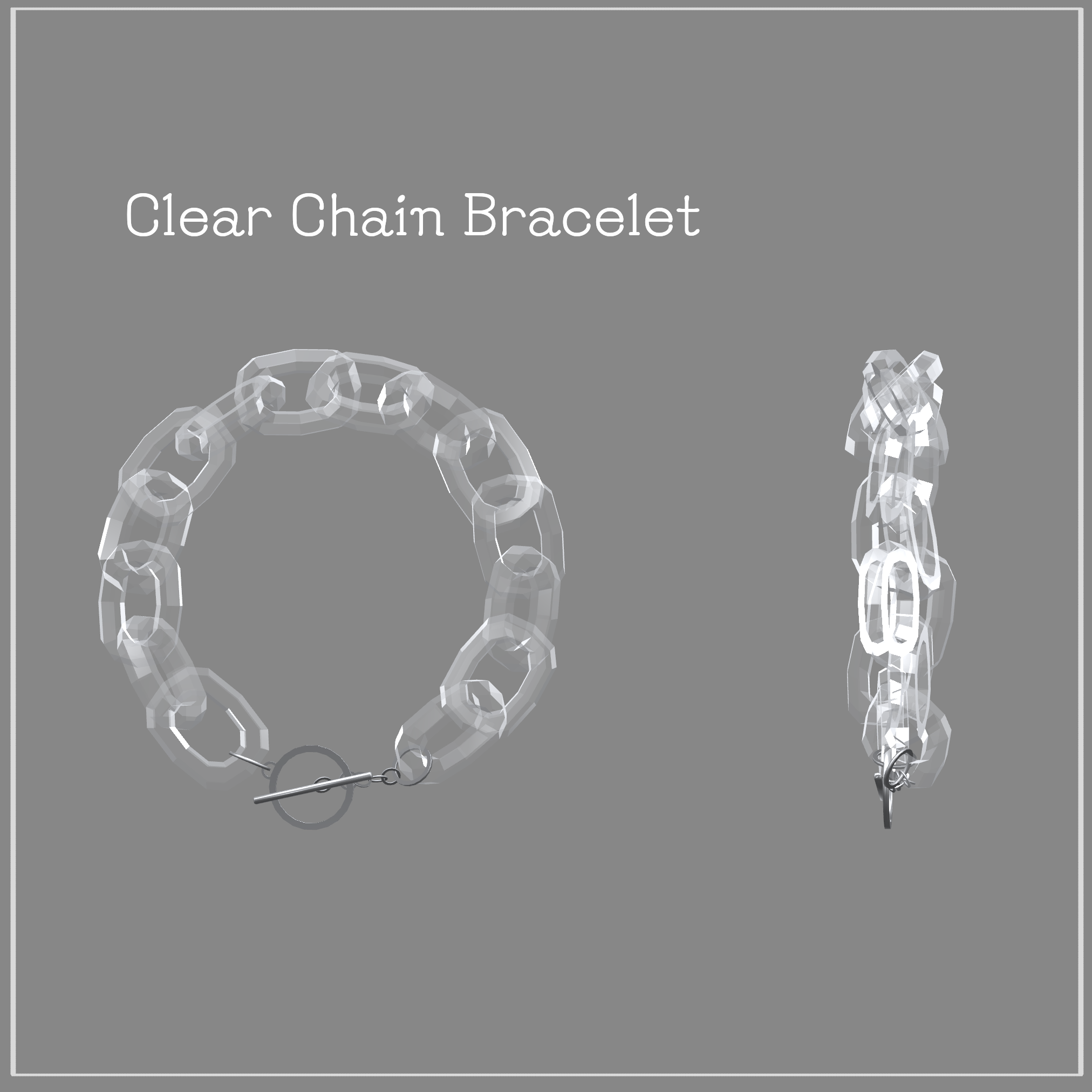 Clear Chain Accessory【VRChat想定】 - MS宇宙貿易社 - BOOTH