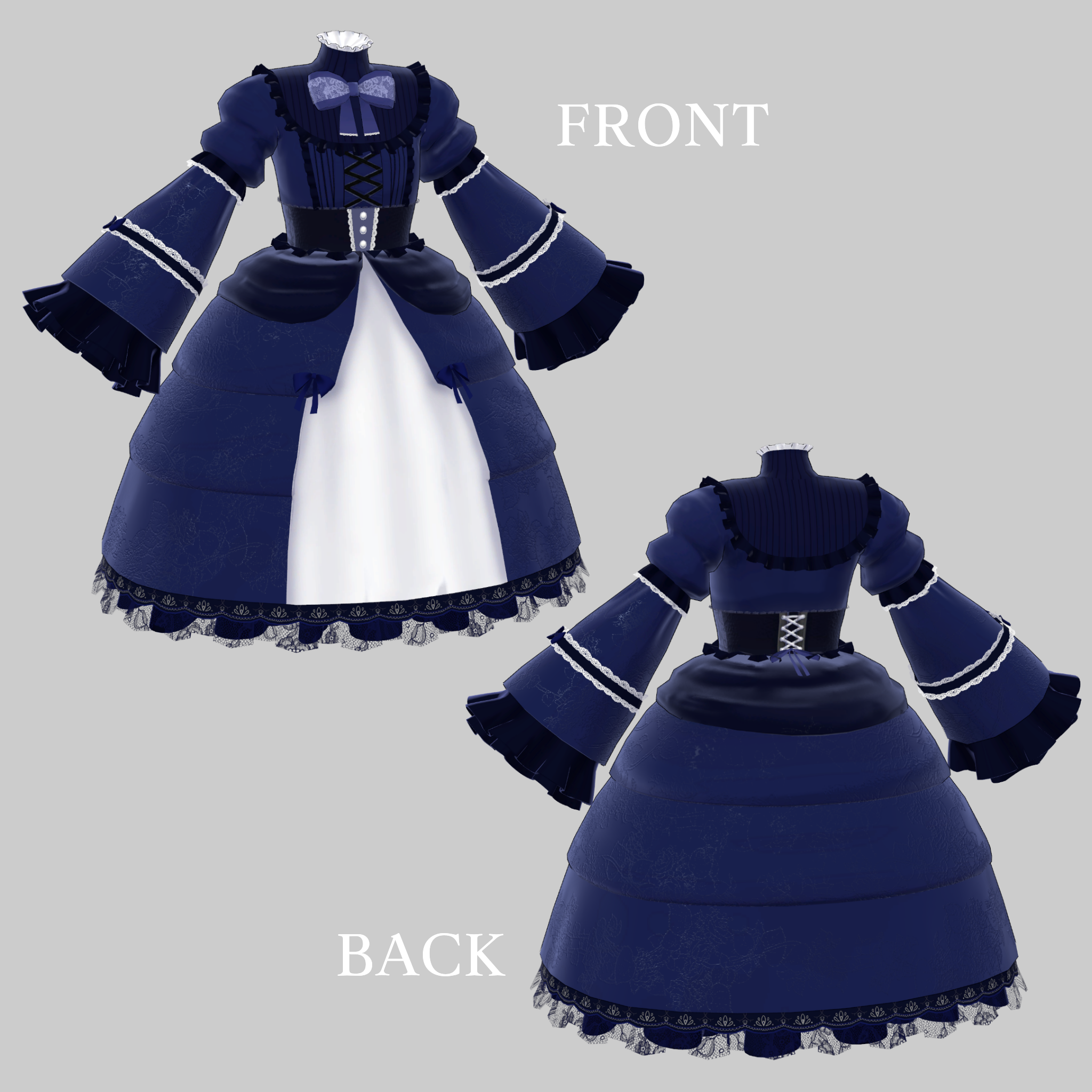 RE Gothic Dress【VRChat想定】 - MS宇宙貿易社 - BOOTH