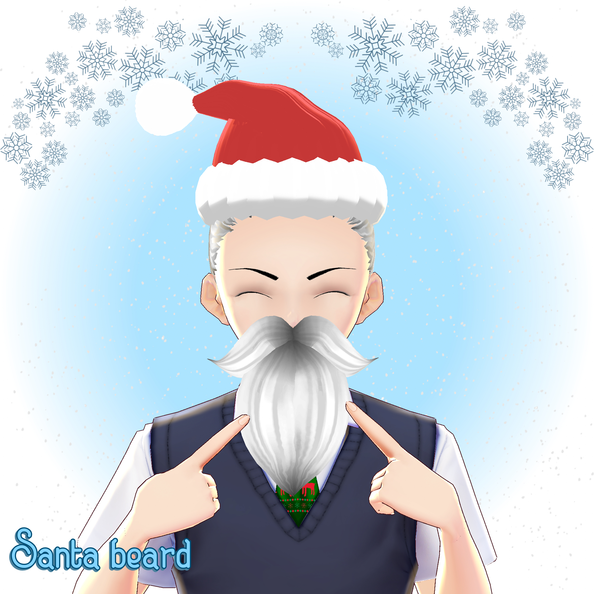 December 12th ~ Santa Beard for VRoid - RainUnderMyEyes - BOOTH