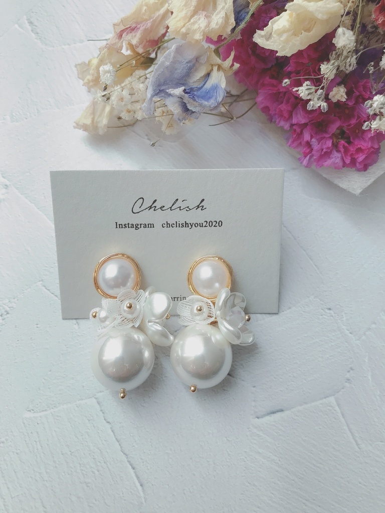 ころんとしたパールのピアス - corisu - BOOTH