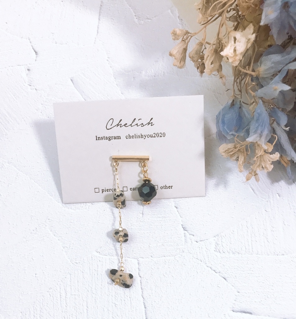 ダルメシアンの2連ピアス - corisu - BOOTH