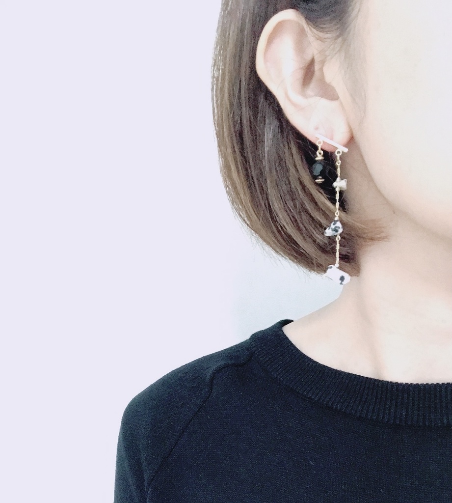 ダルメシアンの2連ピアス - corisu - BOOTH