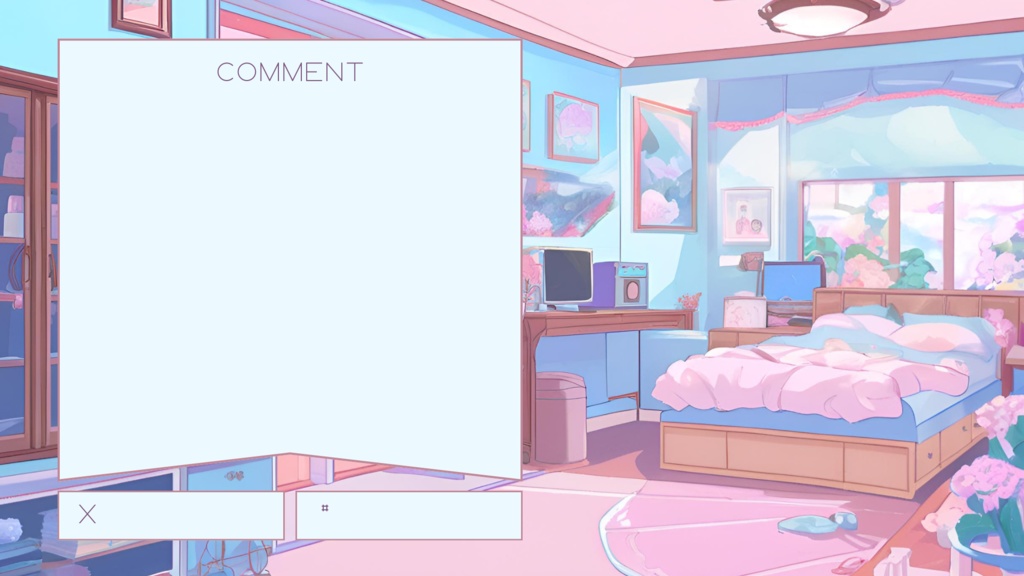 【Canvaテンプレのみ】Vtuber 雑談配信背景 パステルピンク&ブルー5種 - Vtuber向けの素材屋さん - BOOTH