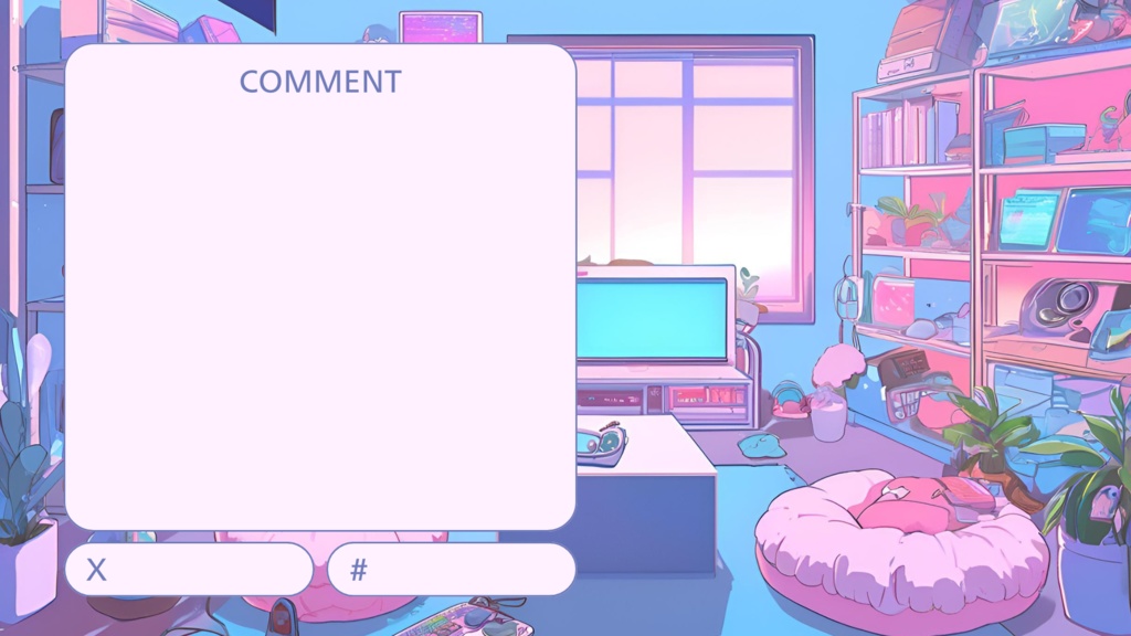 【Canvaテンプレのみ】Vtuber 雑談配信背景 パステルピンク&ブルー5種 - Vtuber向けの素材屋さん - BOOTH