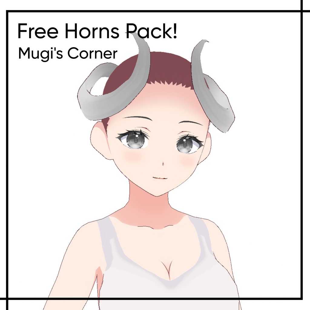 VRoid Horns Pack / VRoid 角笛 - Reira / Mugi's Corner! - BOOTH