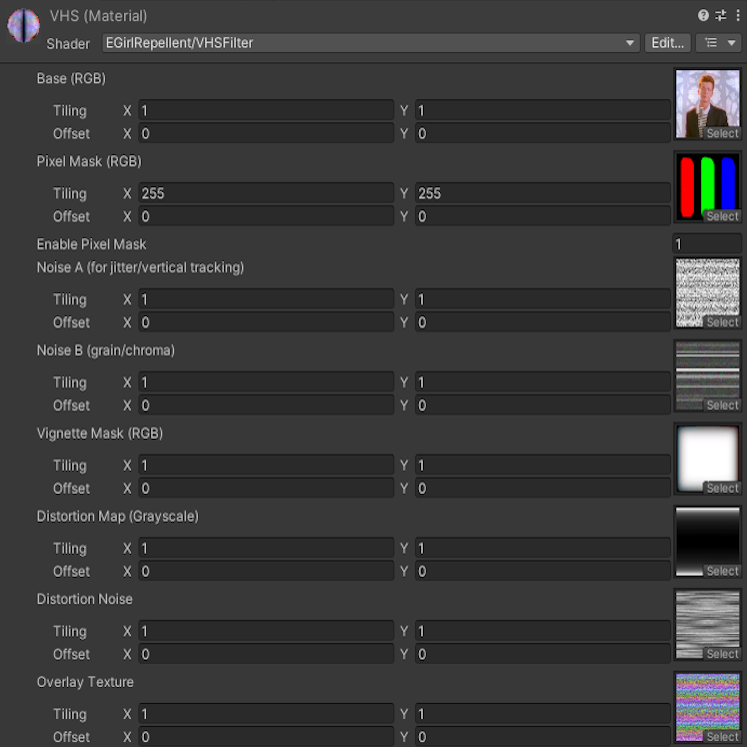 [VRC] VHS Filter Shader - EGirlRepellent - BOOTH