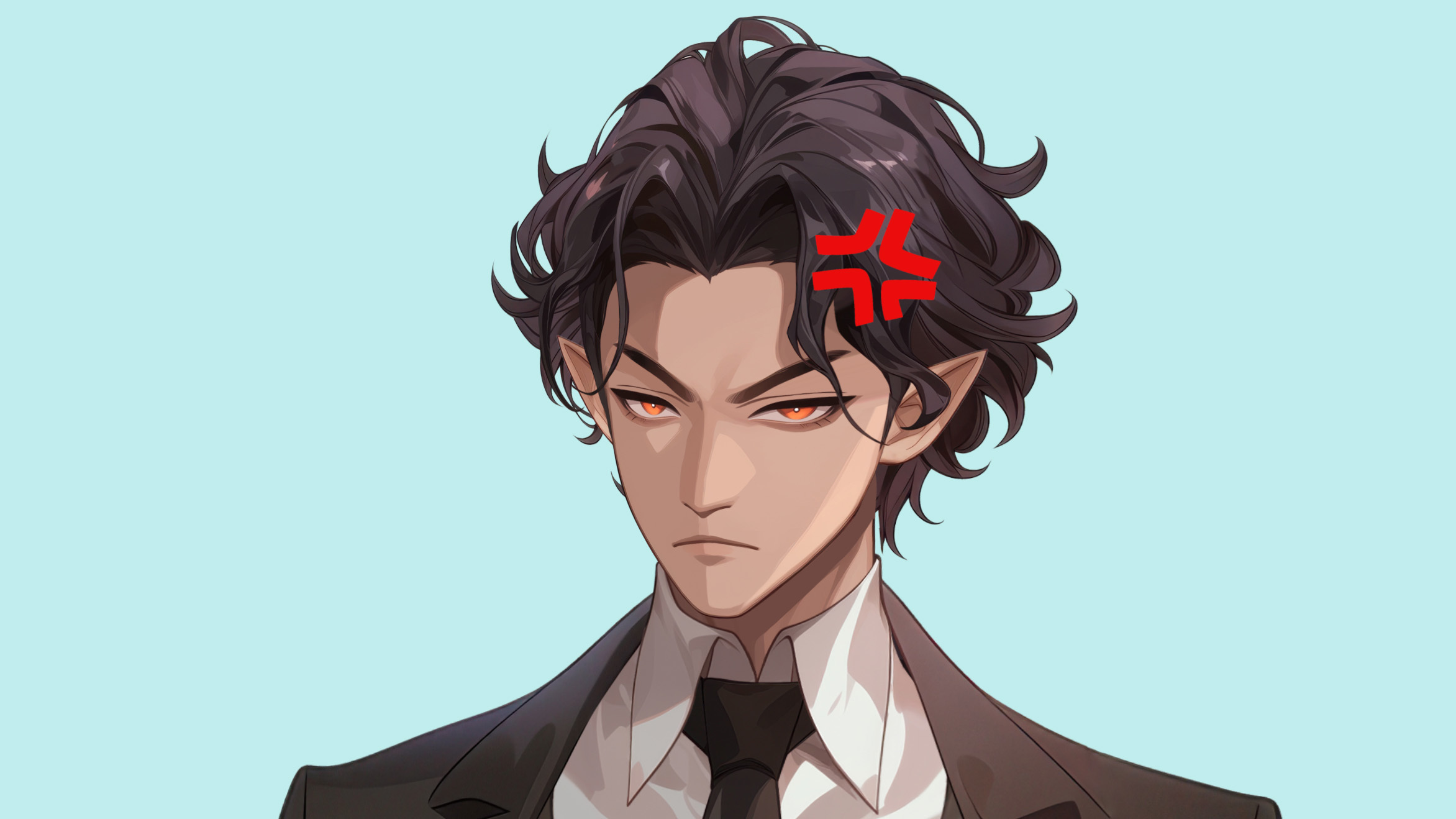 【Live2D】Vampire Vtuber, Premade Vtuber Model, Rigged Vtuber, Demon Boy ...