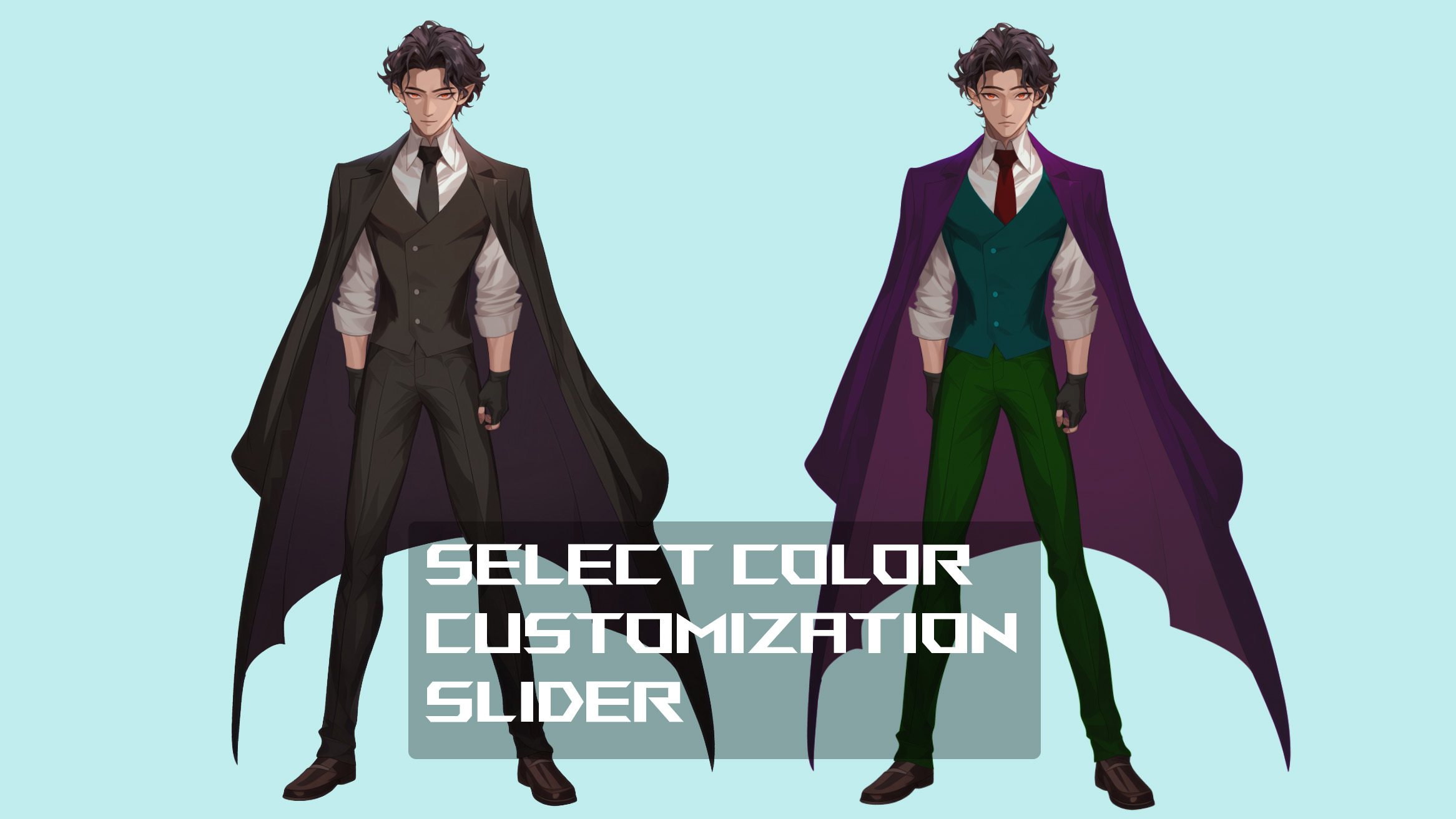 【Live2D】Vampire Vtuber, Premade Vtuber Model, Rigged Vtuber, Demon Boy ...