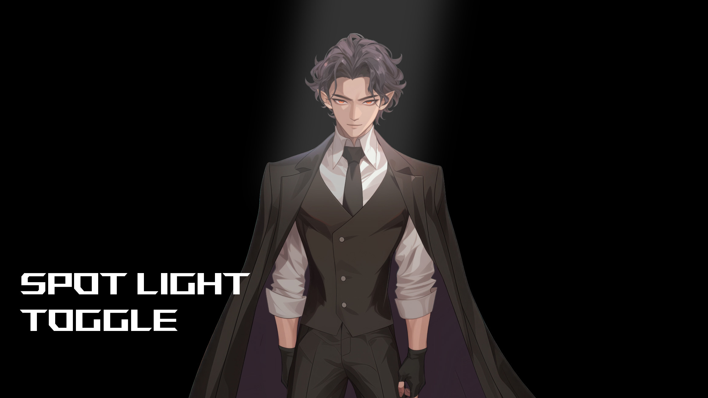 【Live2D】Vampire Vtuber, Premade Vtuber Model, Rigged Vtuber, Demon Boy ...