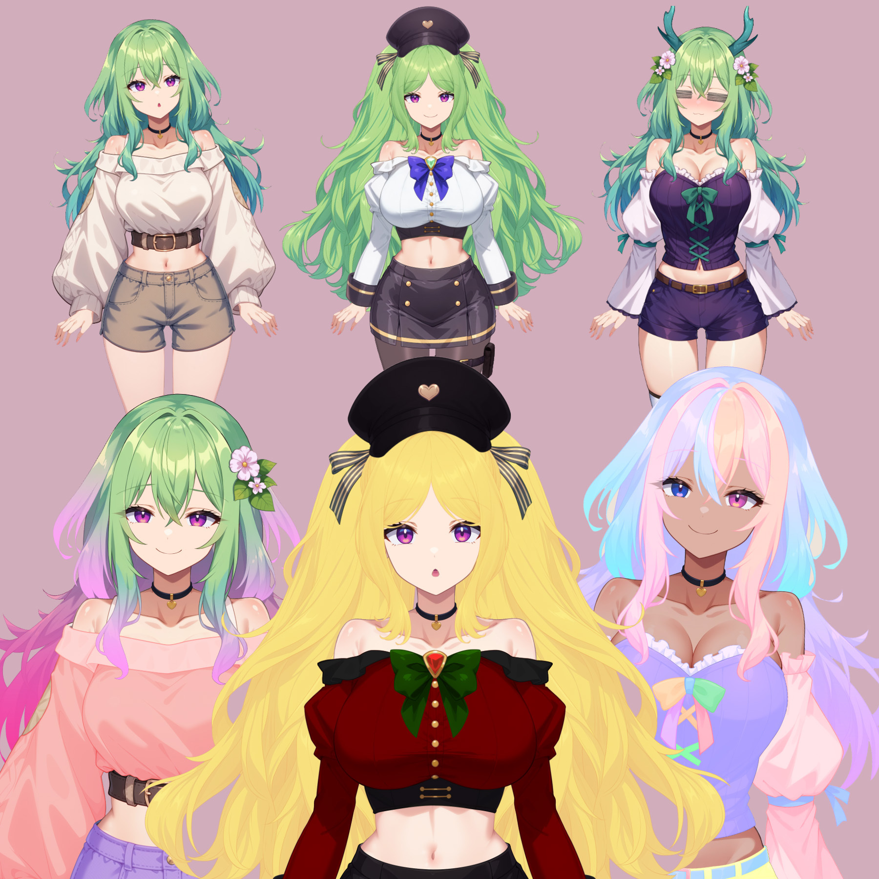 【Live2D】Garden Druid Girl - Additional Outfit Toggle Pack, Live2D ...
