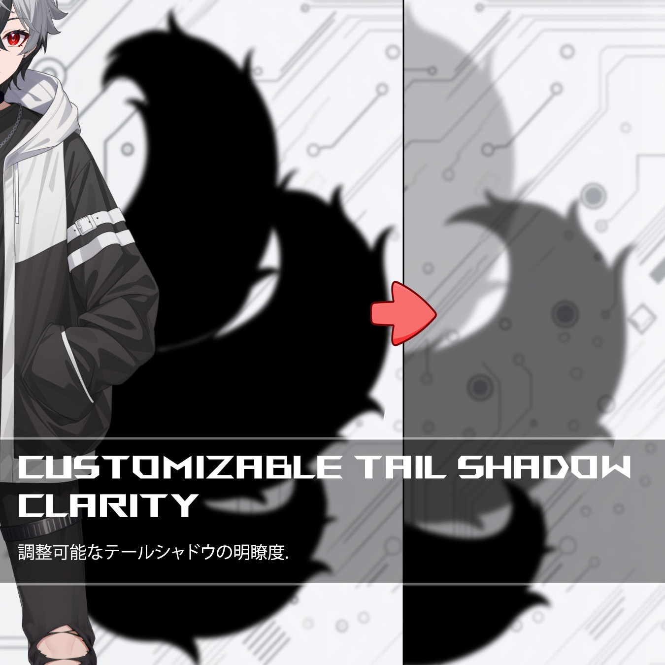 【Live2D】Midnight Kitsune Boy (Shadow Variant), Premade Live2D Male Vtuber, Rigged Vtuber Model ...