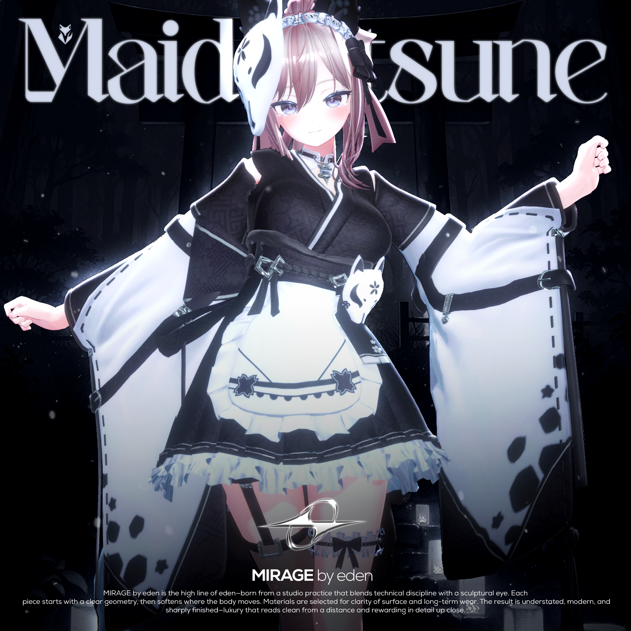 Maid Kitsune メイド狐【17アバター対応】 - MIRAGE - BOOTH