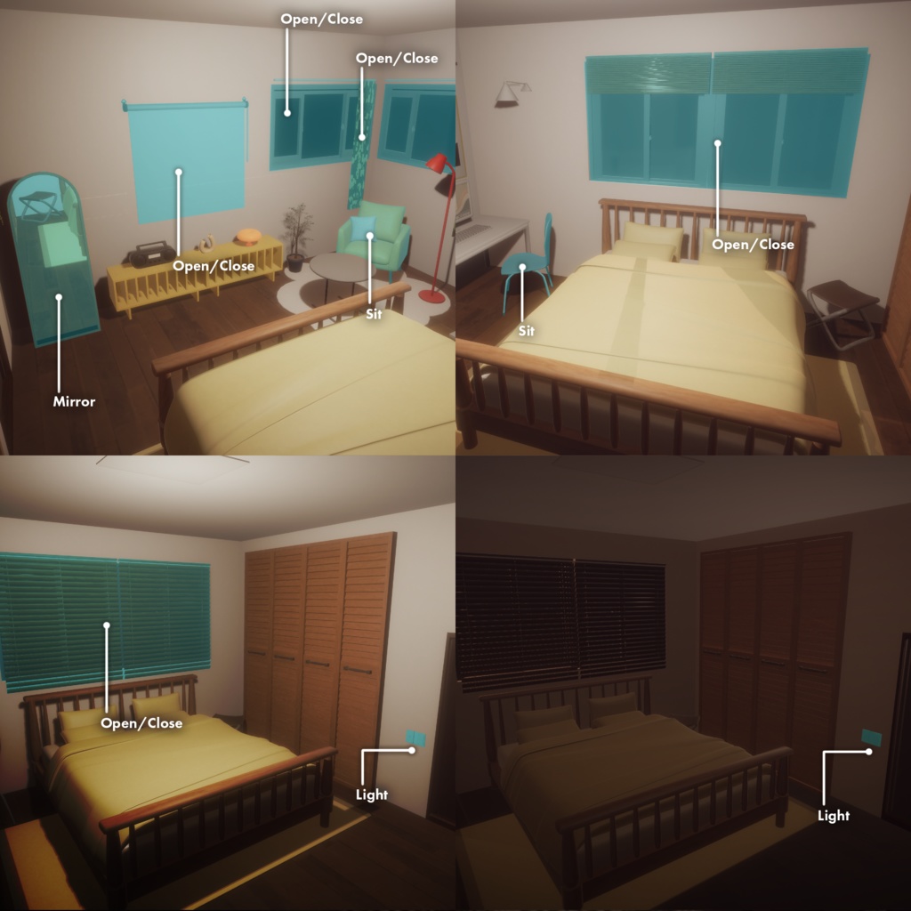 [VRC World] Cozy Luxe Bundle - UModeler - BOOTH