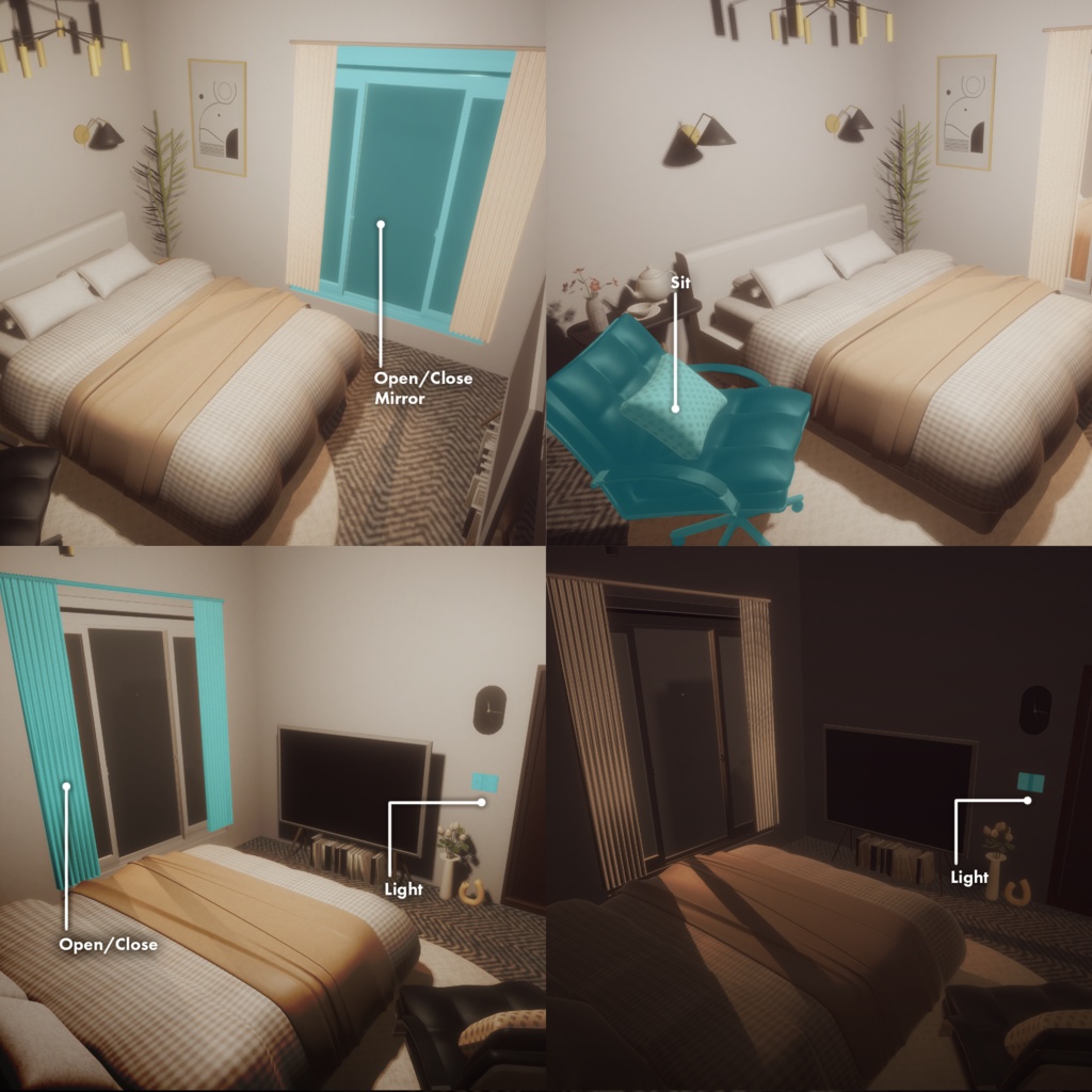 [VRC World] Cozy Luxe Bundle - UModeler - BOOTH