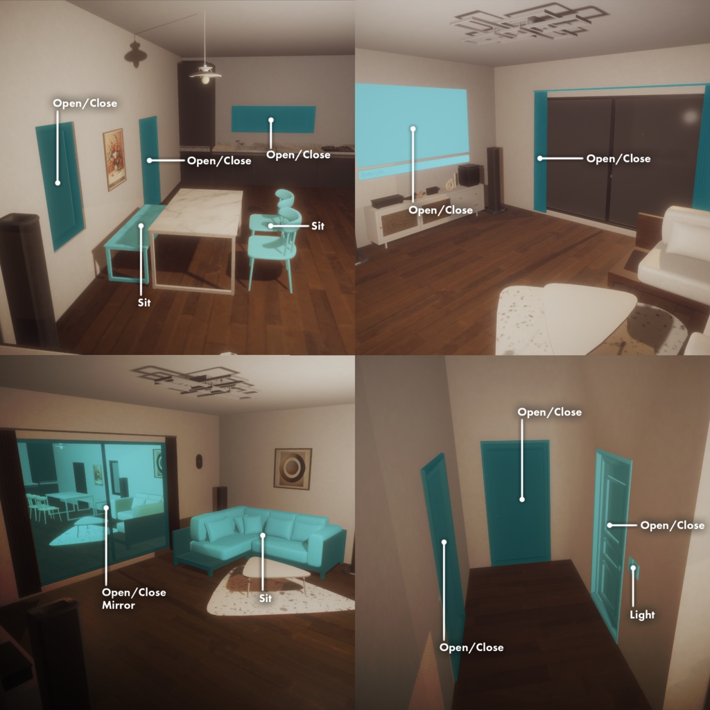 [VRC World] Cozy Luxe Bundle - UModeler - BOOTH