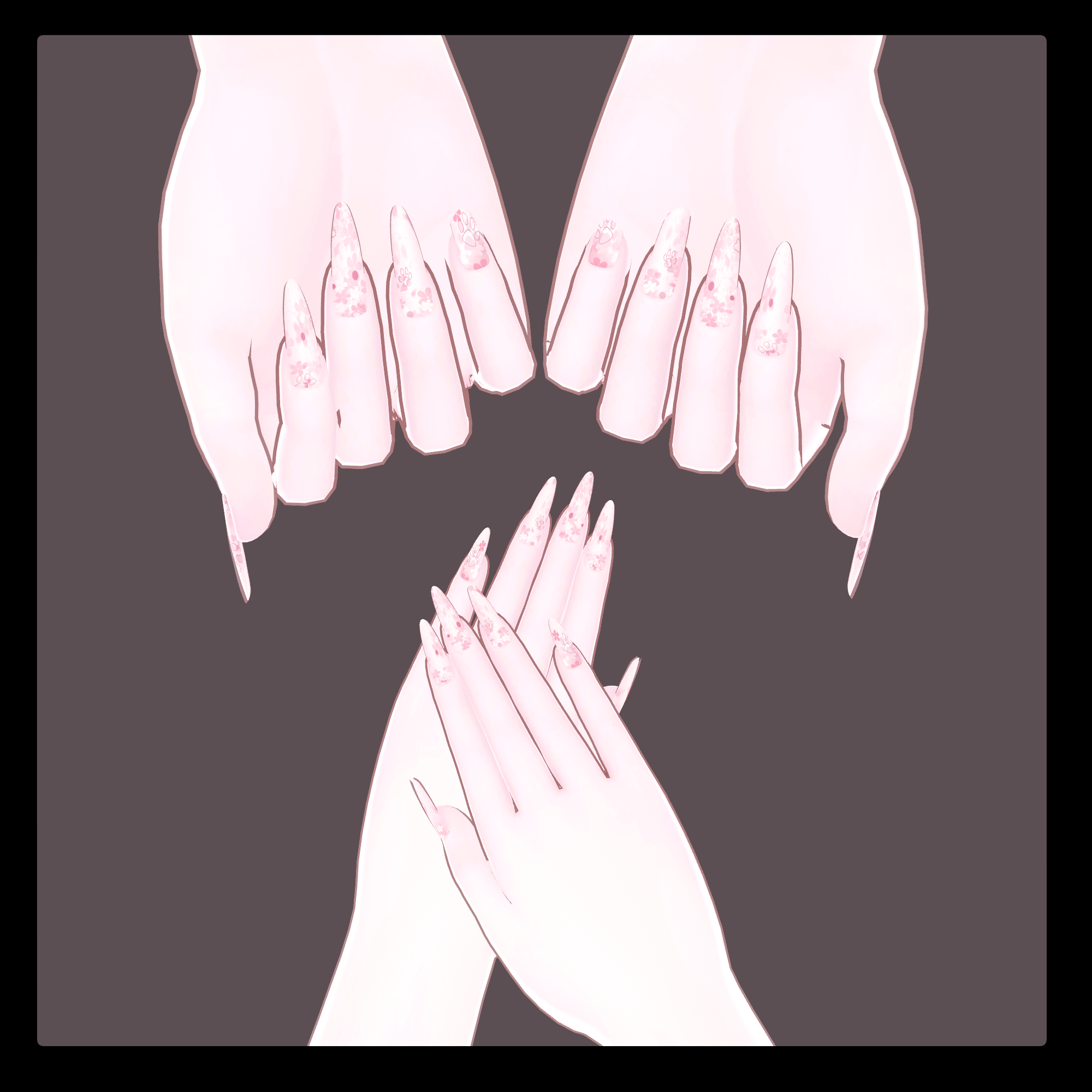 「SELESTIA」 Make up (and Nail) & Cat eye texture - INAB Atelier - BOOTH