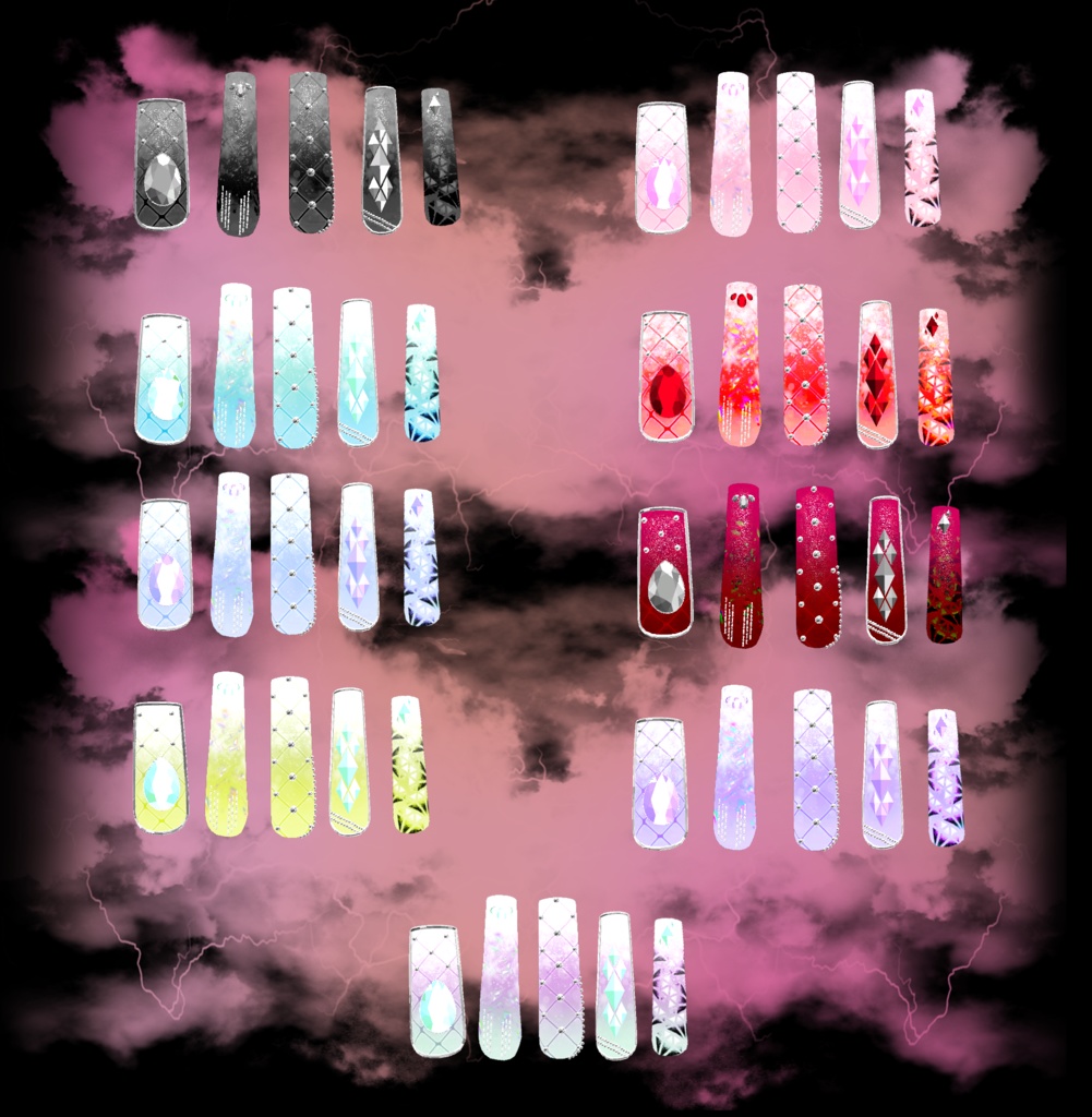 [ 4アバター対応 ] Crystal Nail - INAB Atelier - BOOTH