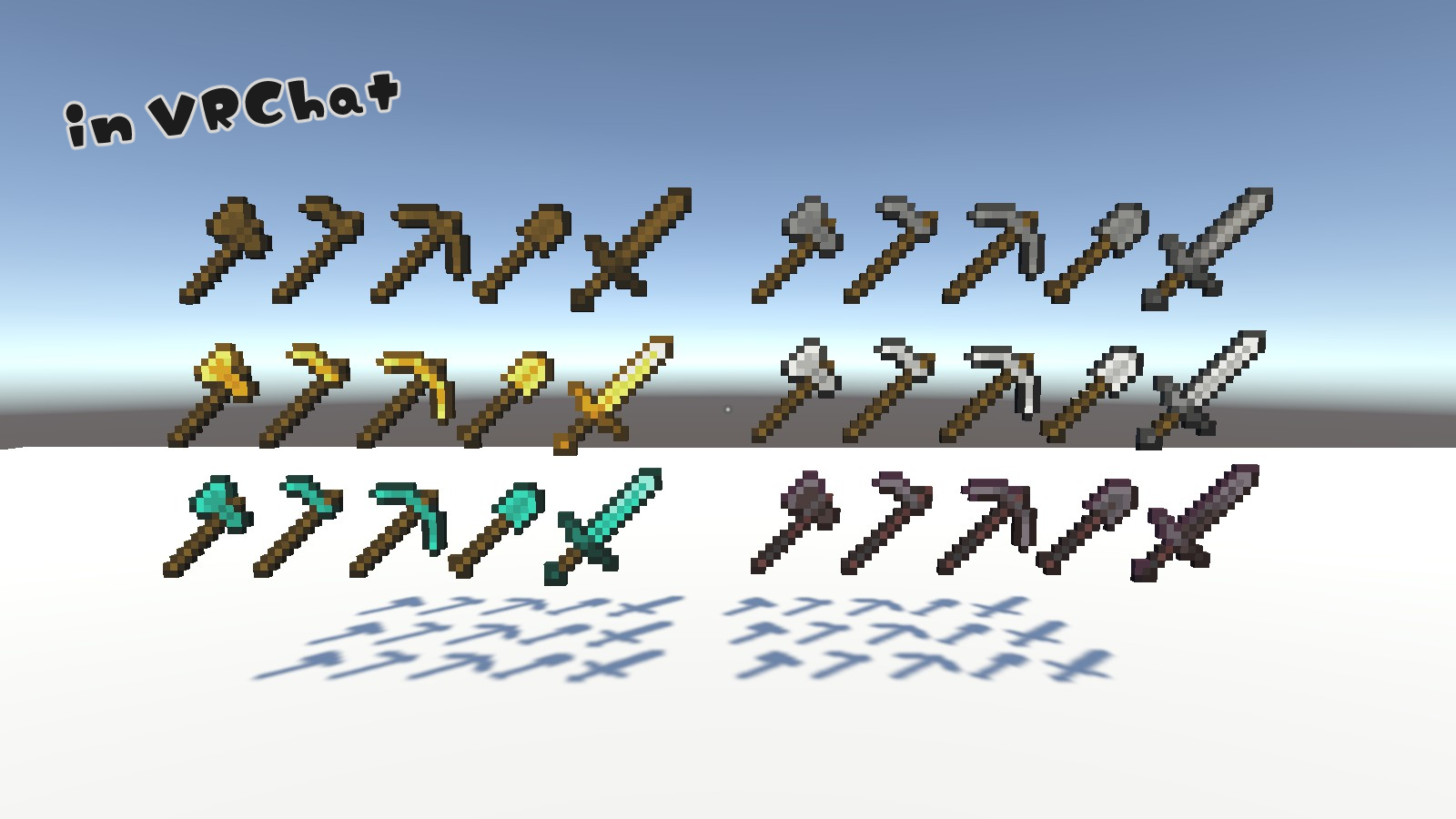 [無料/FreeDL] Fanmade Minecraft Tools【VRChat】 - Ozuki Works - BOOTH