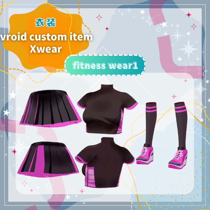 [VRoid・Xwear]ダンスフィットネス-MIK- - MIK - BOOTH
