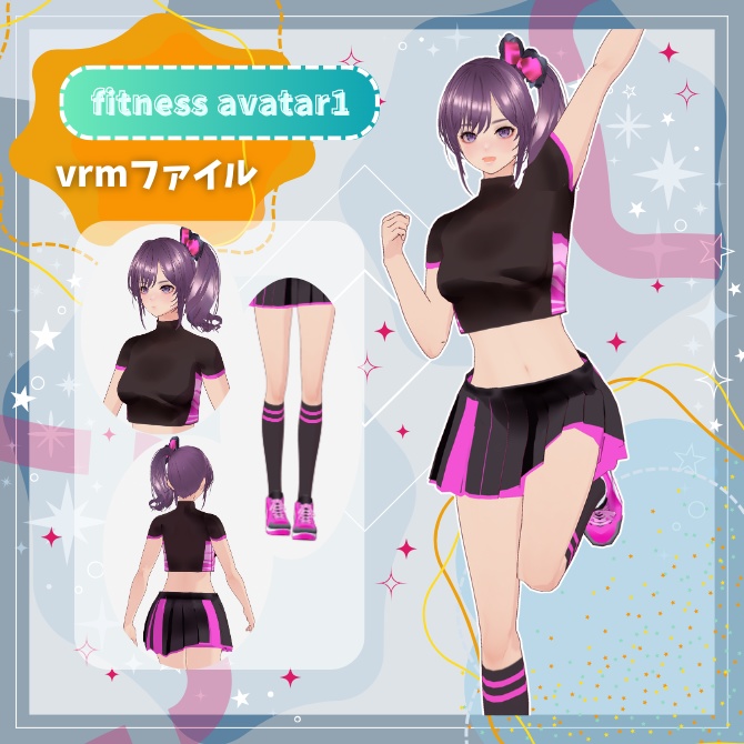 [VRoid・Xwear]ダンスフィットネス-MIK- - MIK - BOOTH