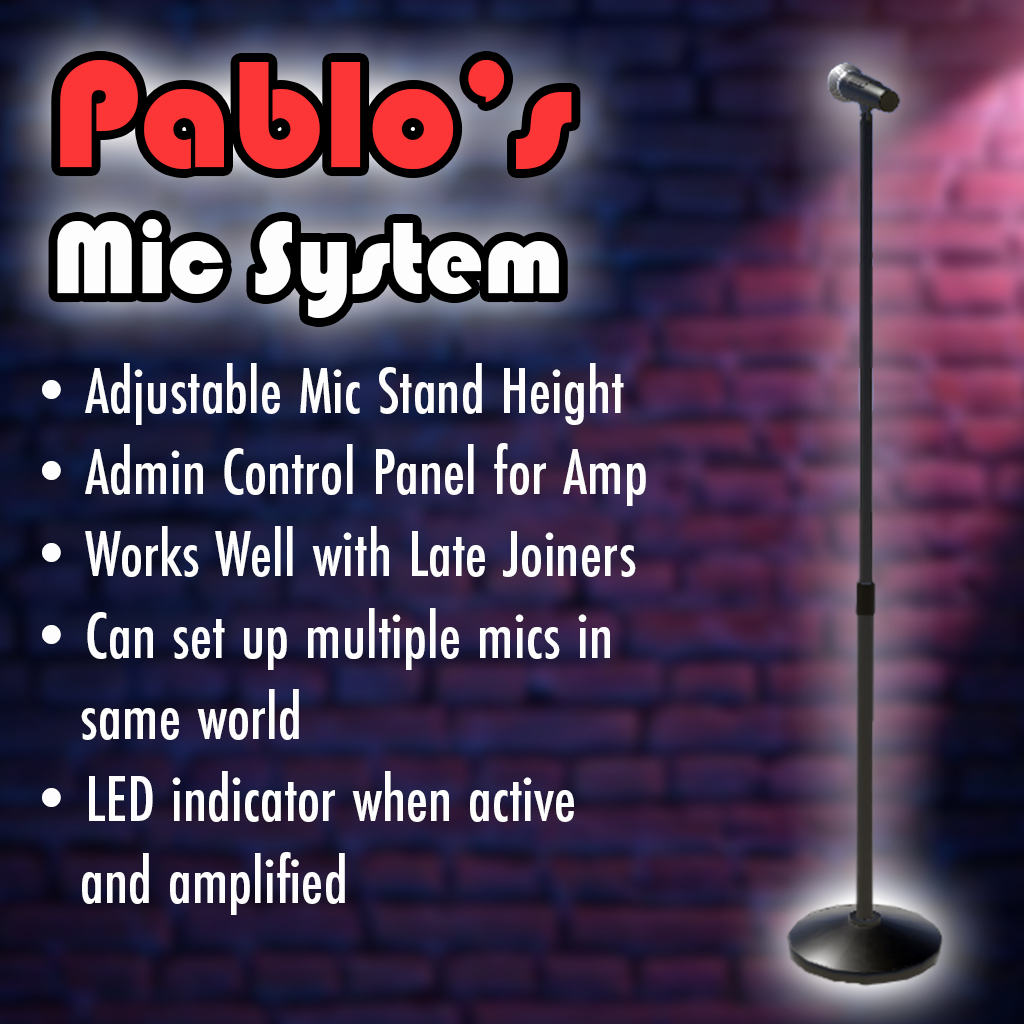 Pablo's Mic System for VRChat - PablosCorner's Shop - BOOTH