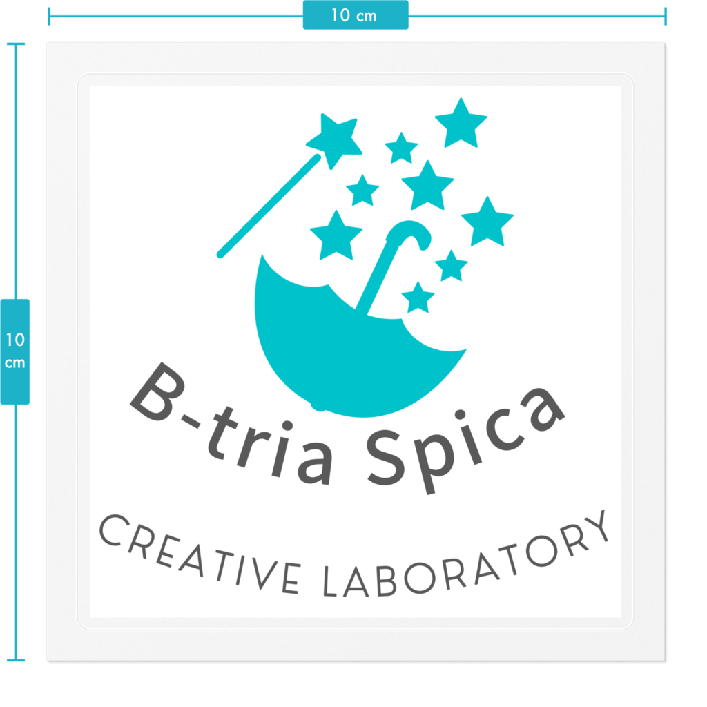 B-tria spica ロゴステッカー(10cm四方) - B-tria Spica（ビートリアスピカ） - BOOTH