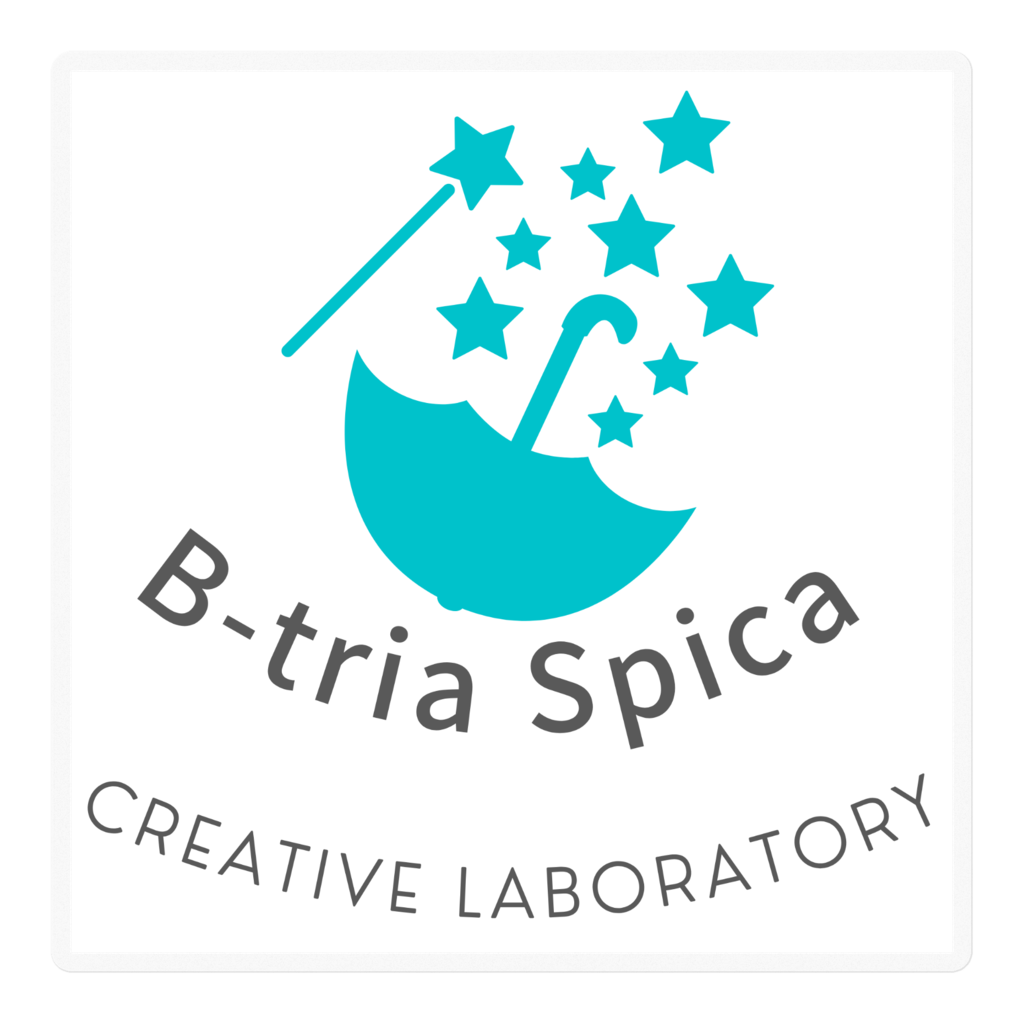 B-tria spica ロゴステッカー(10cm四方) - B-tria Spica（ビートリアスピカ） - BOOTH