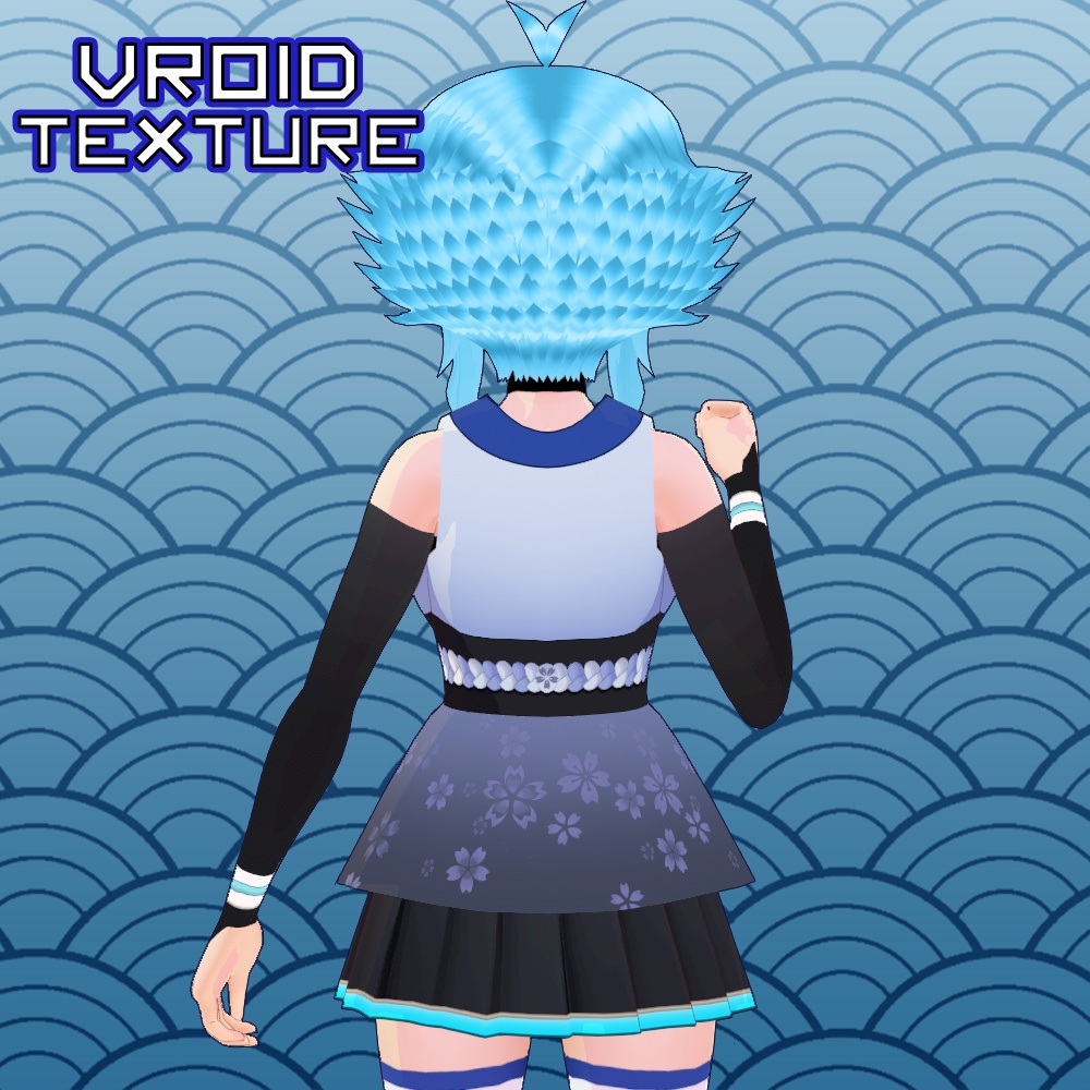 Vroid clothing genshin impact style - glitter_azul - BOOTH