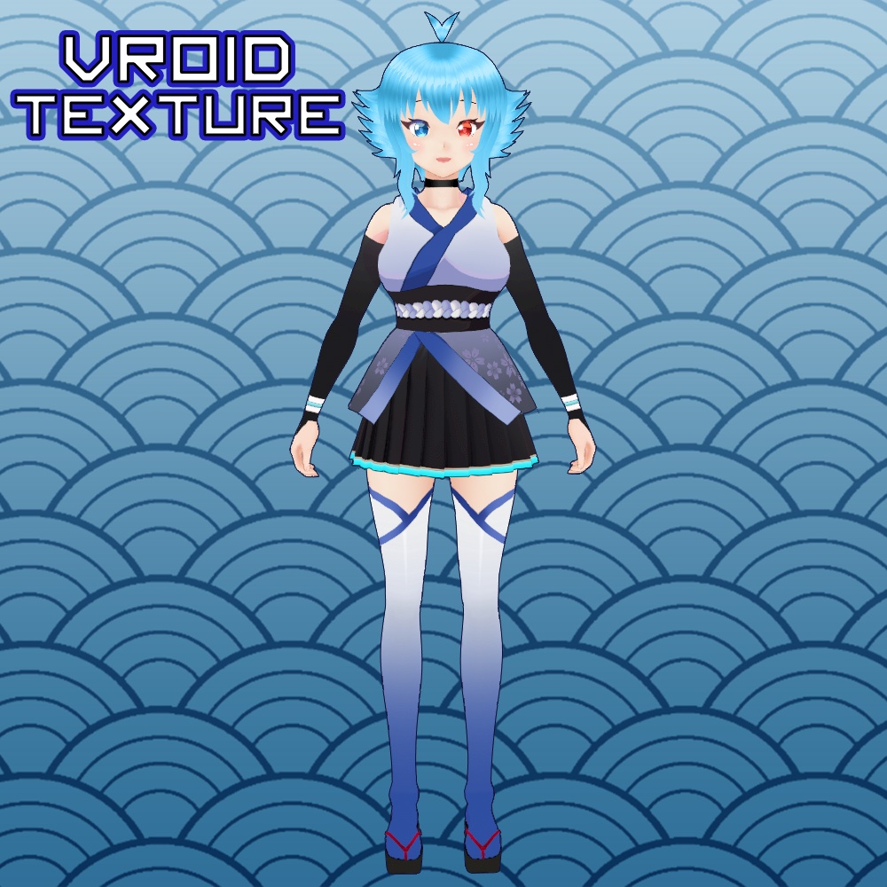 Vroid clothing genshin impact style - glitter_azul - BOOTH