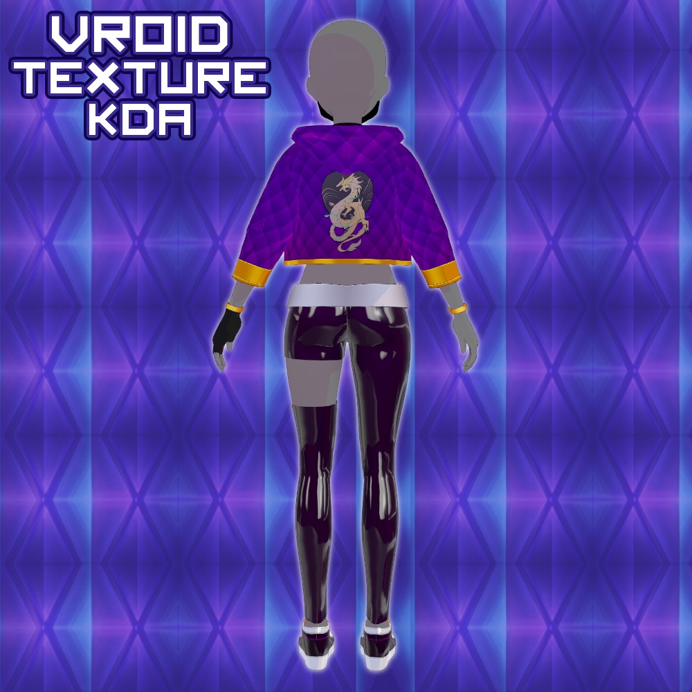 KDA Akali clothes - glitter_azul - BOOTH