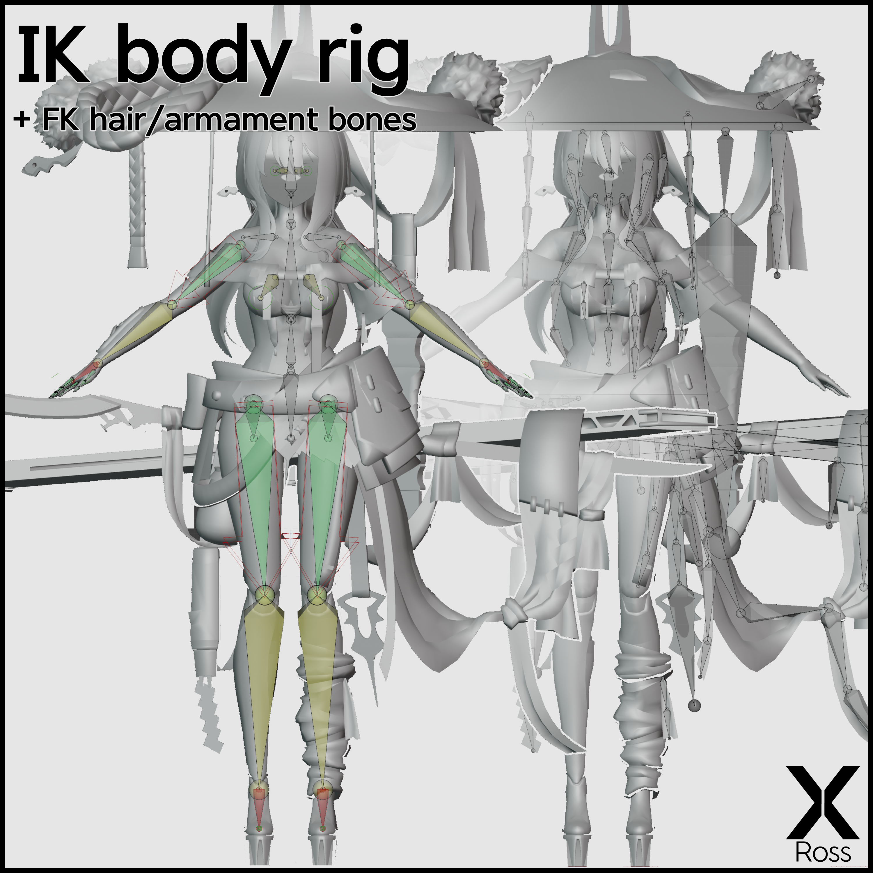 【FREE】Scarlet 3D Model : for Blender - WTHN_Ross - BOOTH