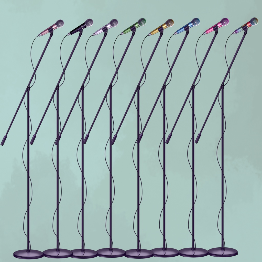 2D microphone [Free Vtuber asset] - storytaker - BOOTH