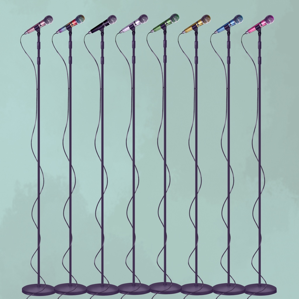 2D microphone [Free Vtuber asset] - storytaker - BOOTH