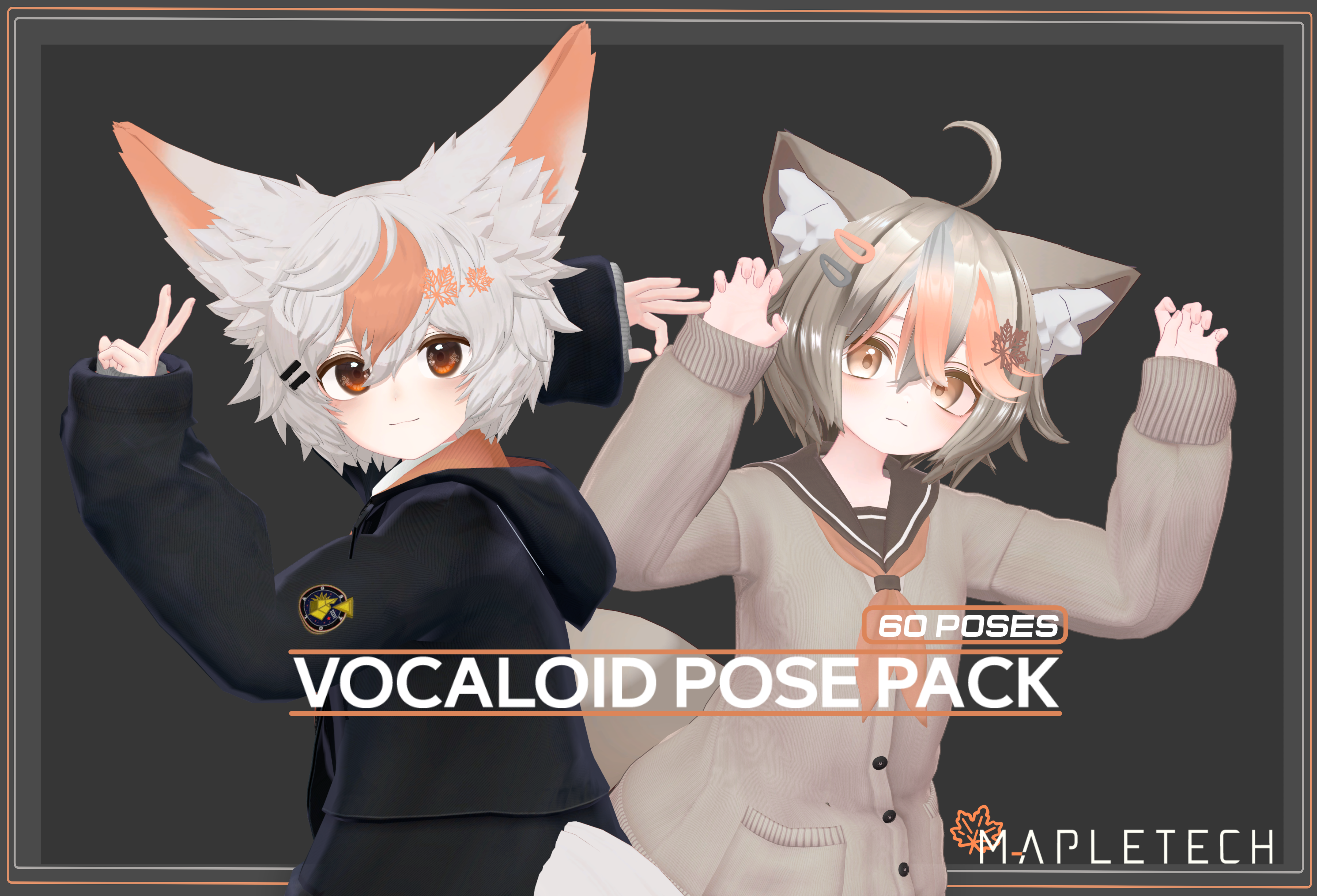 [9 FREE poses] VOCALOID Pose pack! [60 Poses] - Mapletech - BOOTH