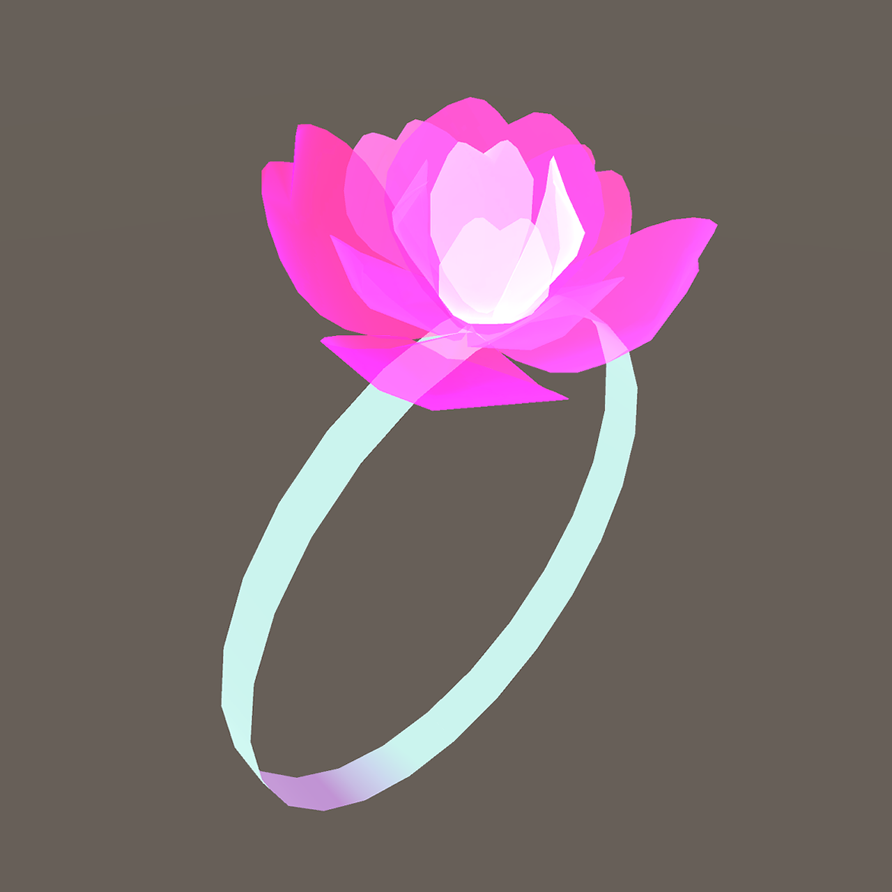 オリジナル3Dモデル 『指輪・花・花びら * Ring・flower・petal』VRChat * cluster - fragment of ...