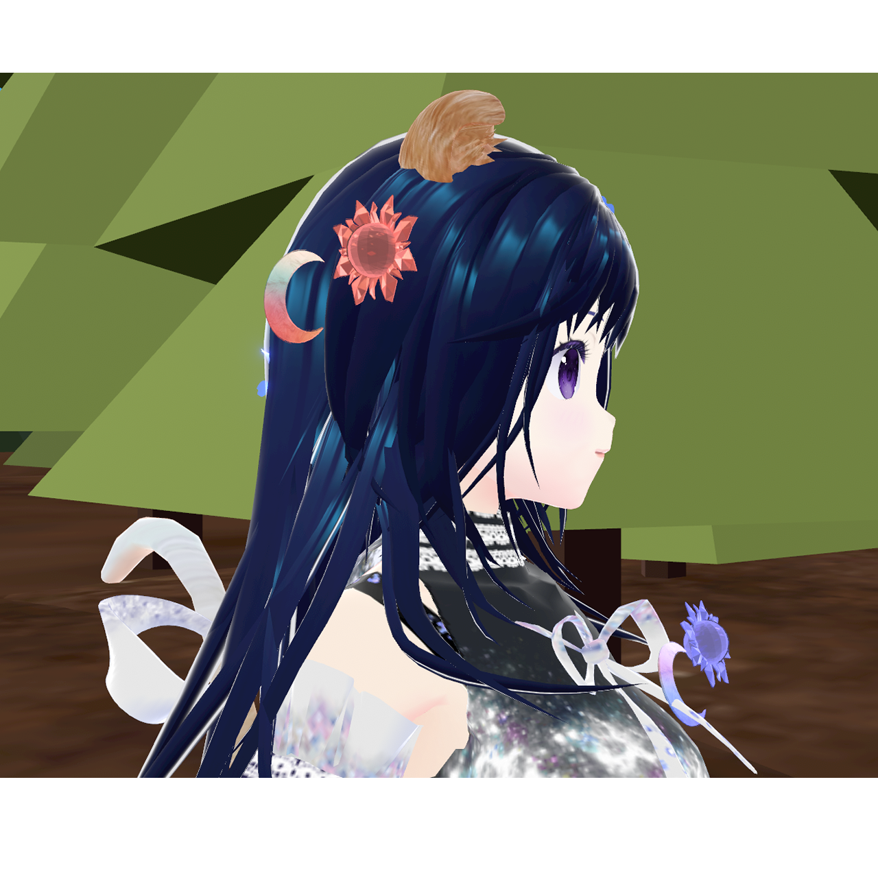 オリジナル3Dモデル 『太陽と月 * sun and moon』VRChat * cluster - fragment of time - BOOTH