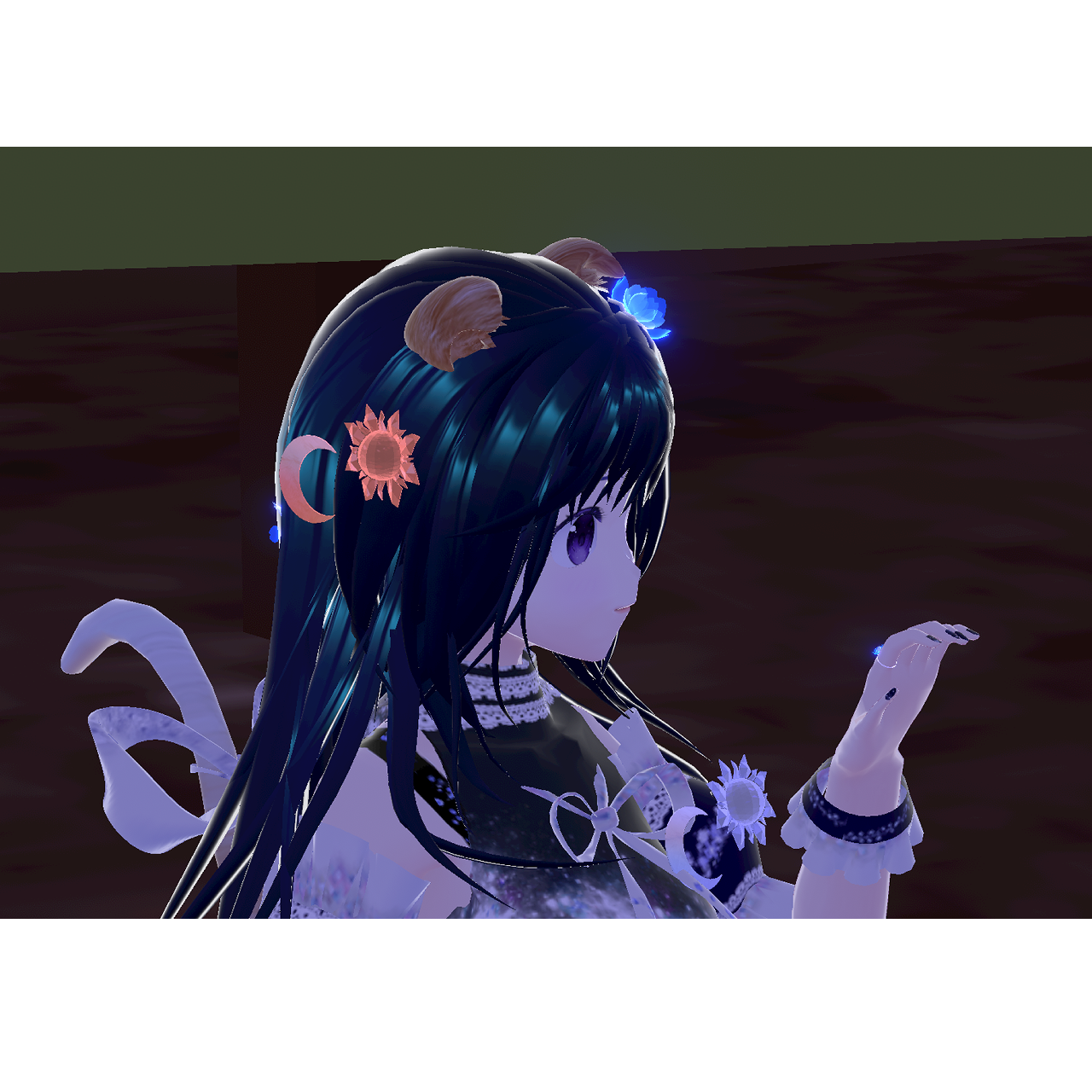 オリジナル3Dモデル 『太陽と月 * sun and moon』VRChat * cluster - fragment of time - BOOTH