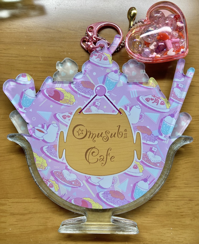 【オムスビ初登場記念】Omusubi Cafe シャカシャカアクキー - 鳴り田 - BOOTH