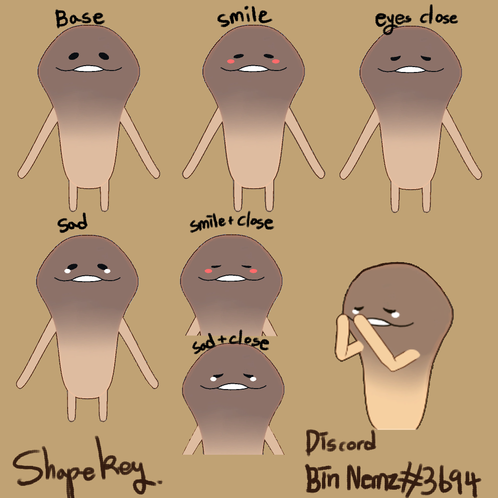 【VRchat向け】なめこ, Nameko (Japanese mushroom characters) - BinNemz - BOOTH