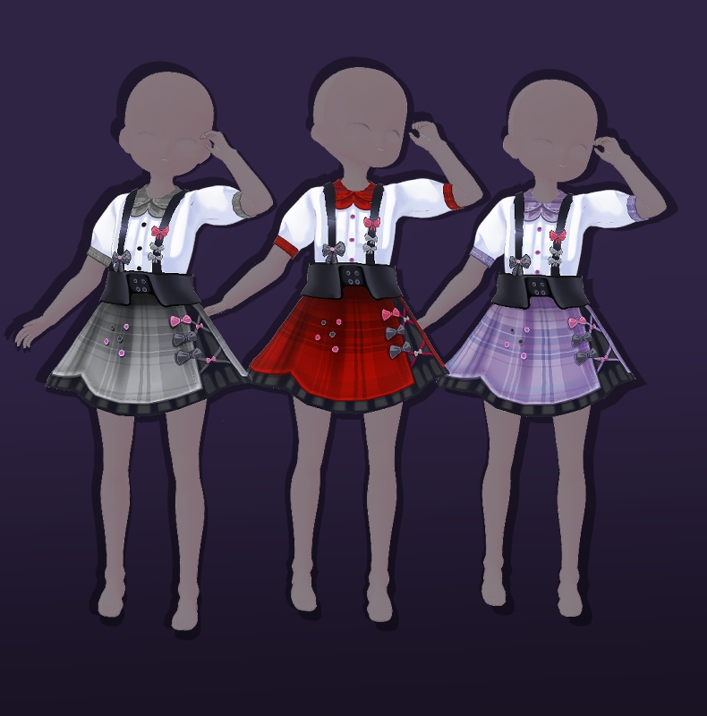 (VROID Custom Item) Cute Halloween Dress - aniwalker - BOOTH