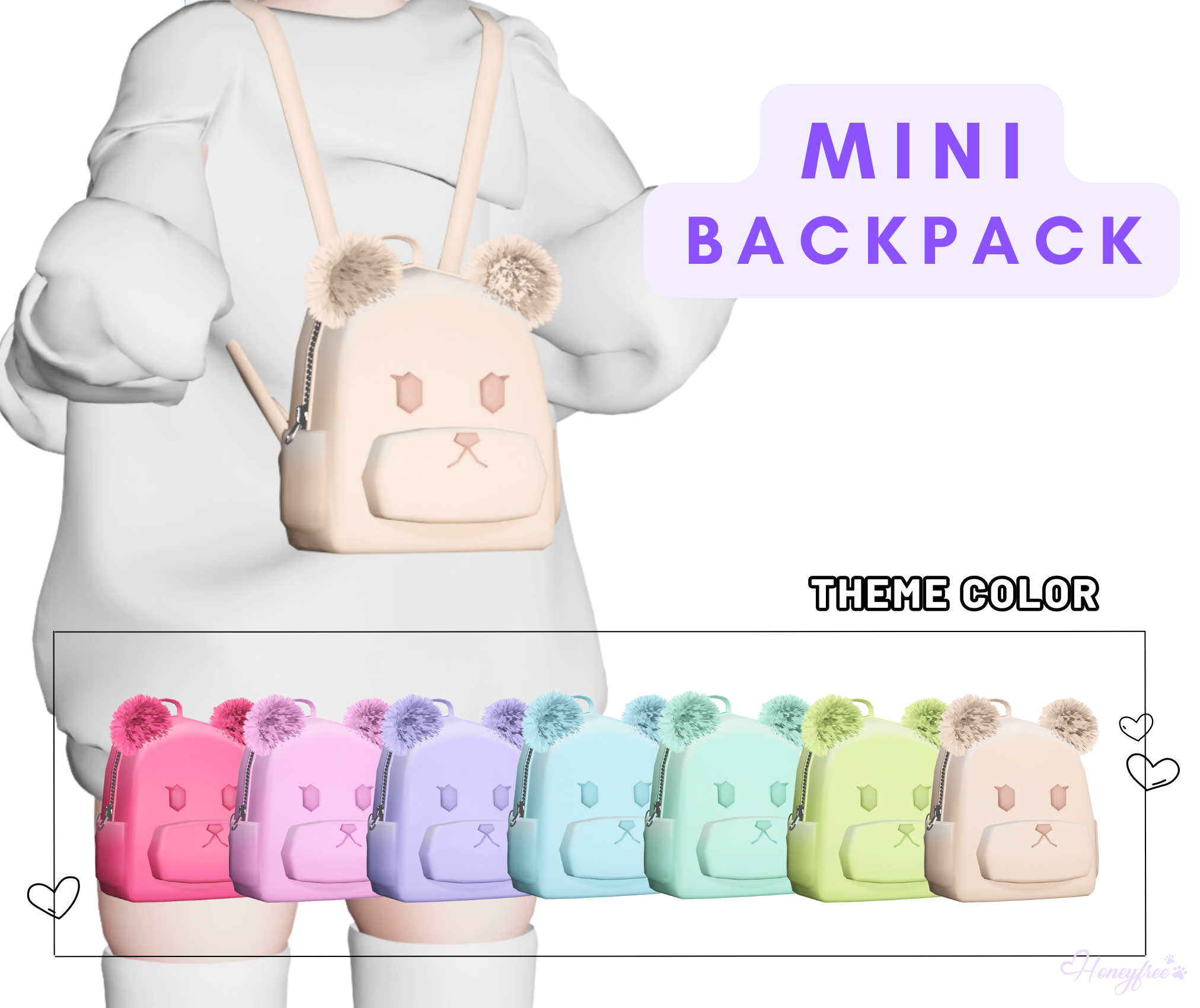 Mini Backpack - HoneyFree - BOOTH