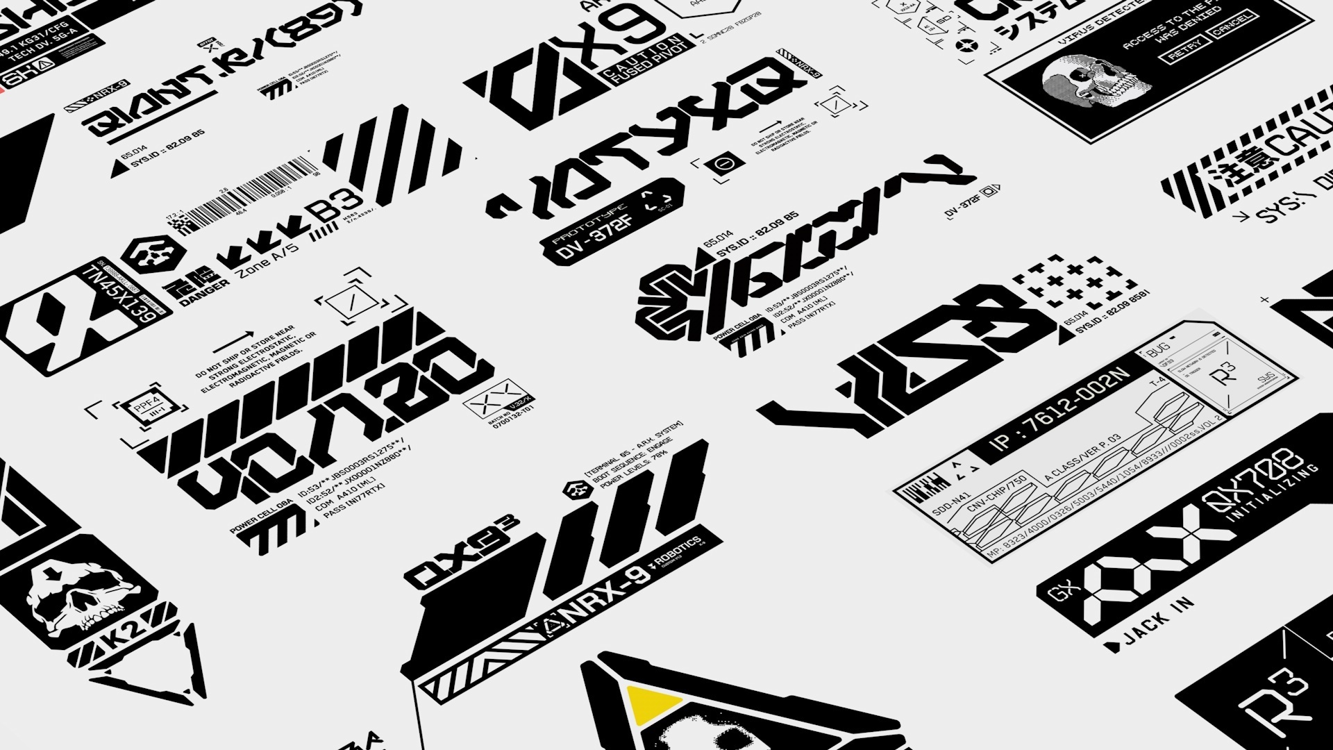 Cyberpunk Decals Vector Pack 6 - creatiflux - BOOTH
