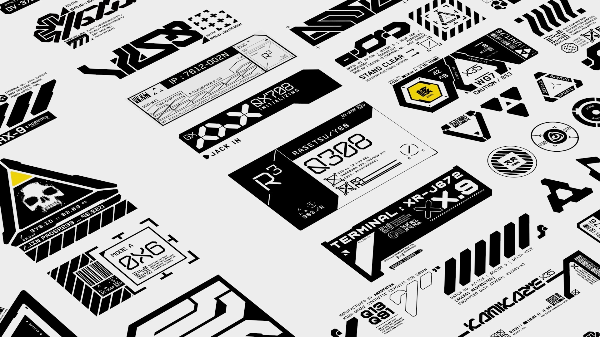 Cyberpunk Decals Vector Pack 6 - creatiflux - BOOTH