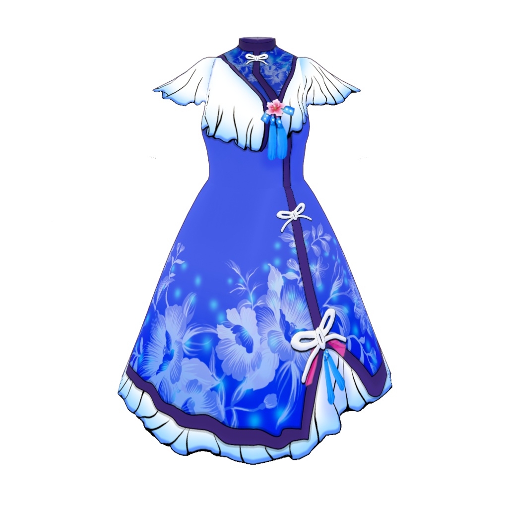 Vroid Blue Dress - akirashop - BOOTH