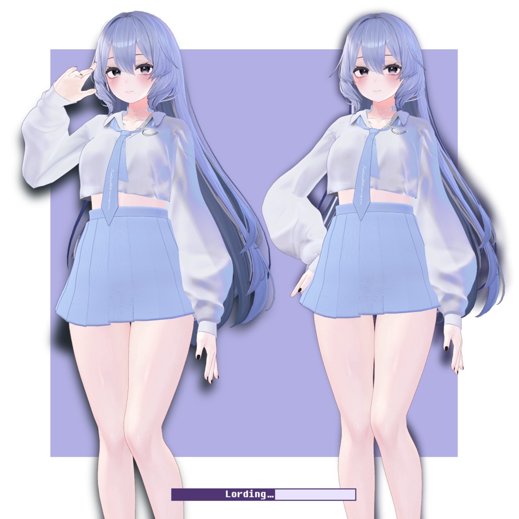 [💜] Daily Look outfits : Thursday for Kikyo [桔梗] - Violet - BOOTH