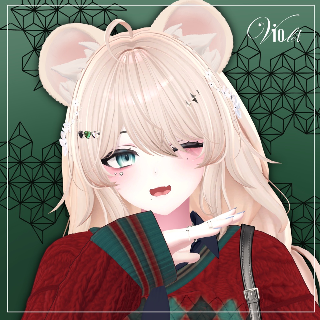 [ Kemono Ear ] : Hamster 🐹 ! RENEWAL ! - Violet - BOOTH